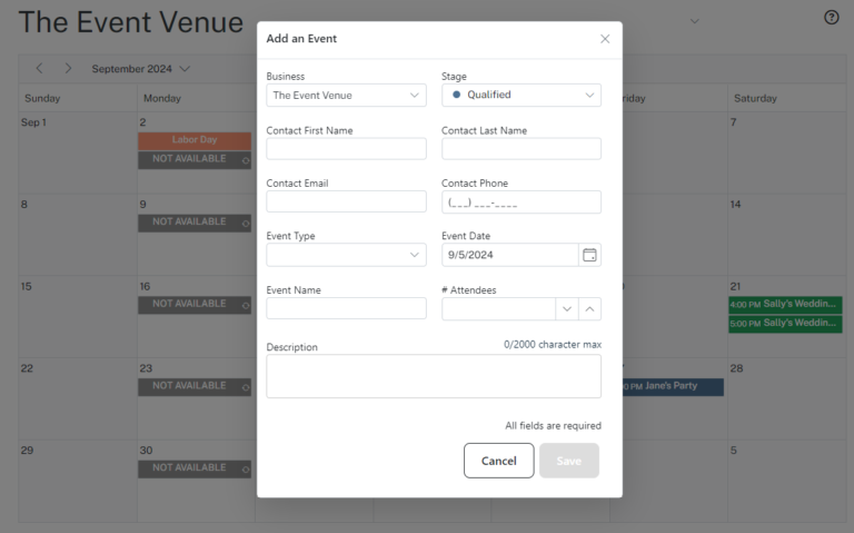 Calendar Overview – Cheers and Confetti Blog by Eventective