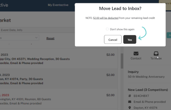Understanding Eventective’s Leads – Cheers and Confetti Blog by Eventective