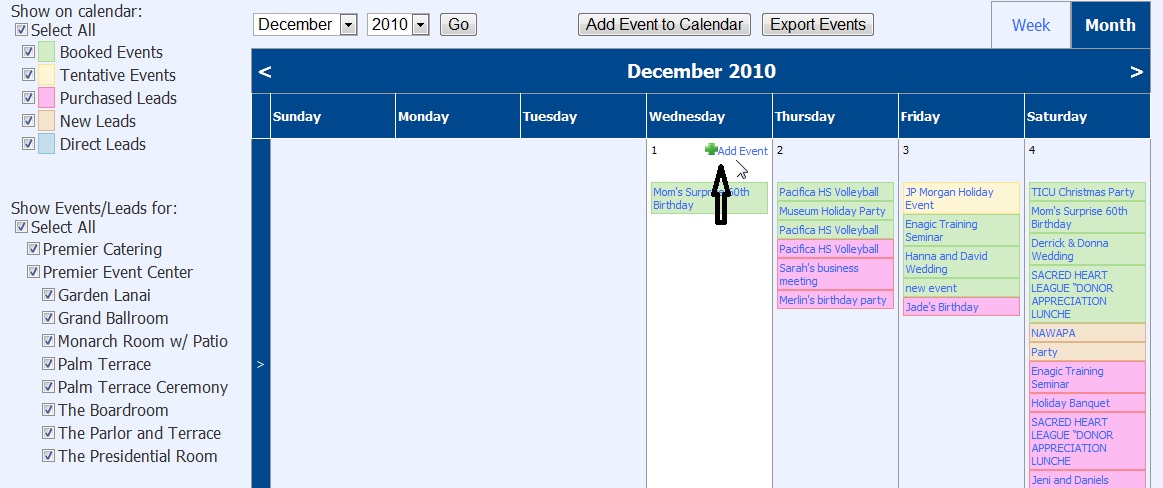 Calendar Overview - Cheers and Confetti Blog by Eventective