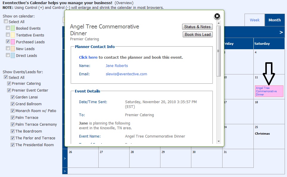 Calendar Overview - Cheers and Confetti Blog by Eventective
